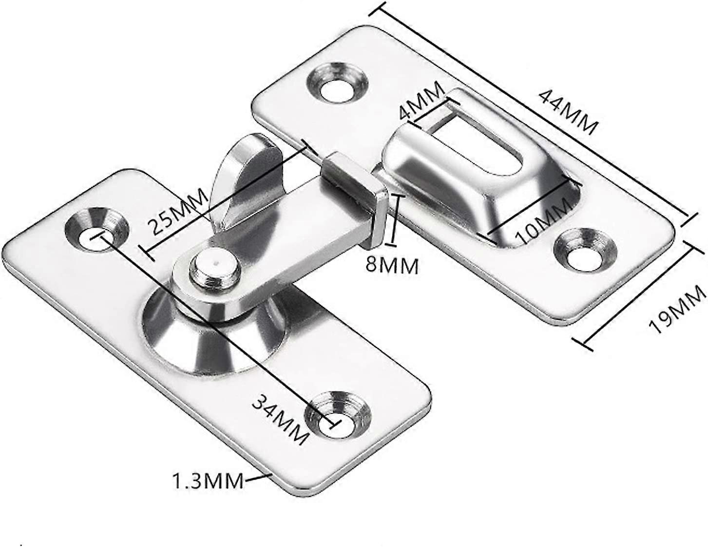 2 Pairs 90 Degree Right Angle Lock Stainless Steel with 8 Screw Lock ...