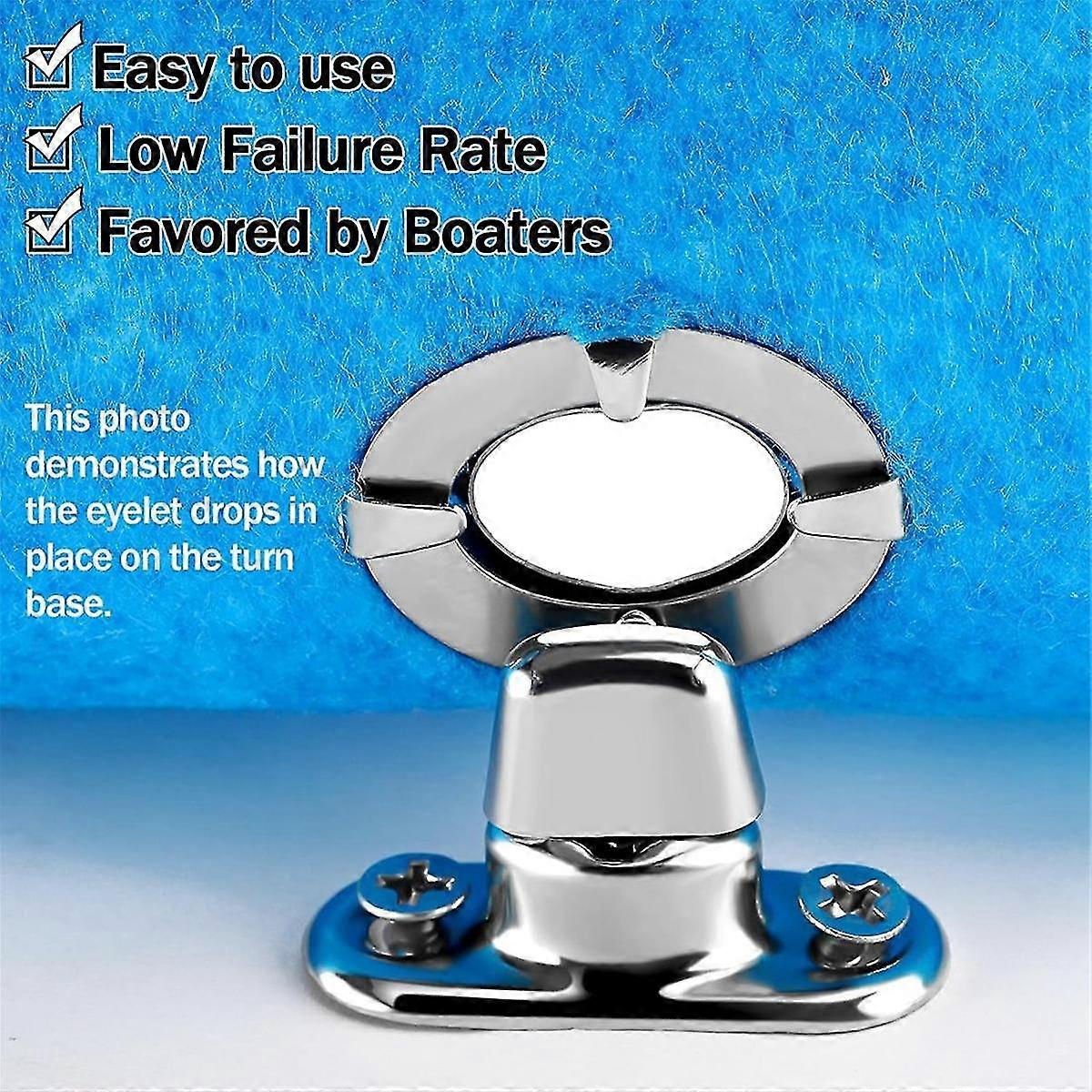 20 Sets Marine Grade Twist Lock Fasteners Turn Button Eyelet and Stud ...