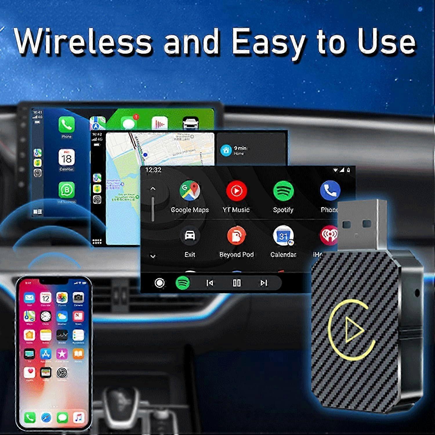 Wireless CarPlay Adapter 2024 Upgraded, Wireless CarPlay Dongle ...
