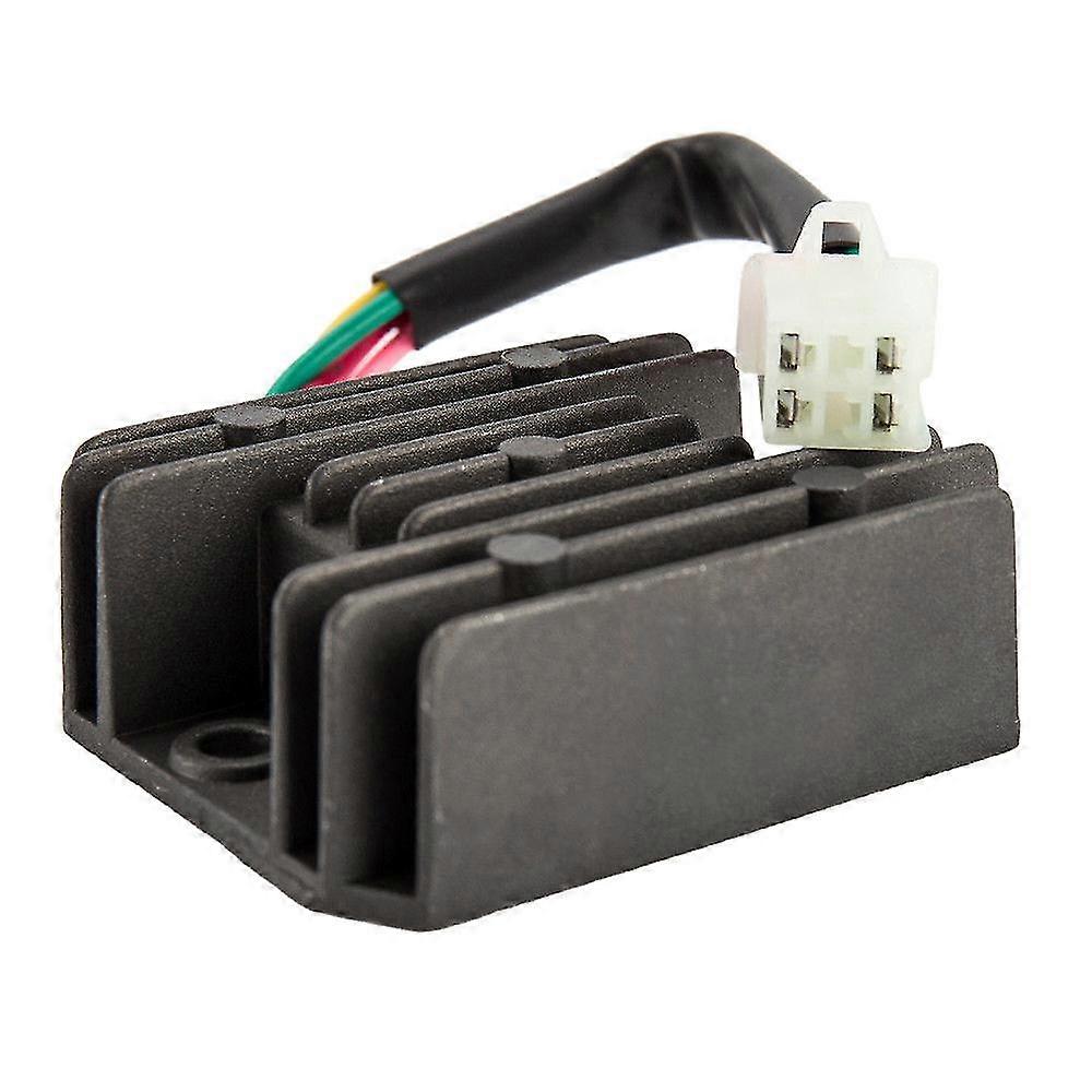 Universal 4 Wire Full Wave Black Motorcycle Regulator Rectifier 12v Dc ...
