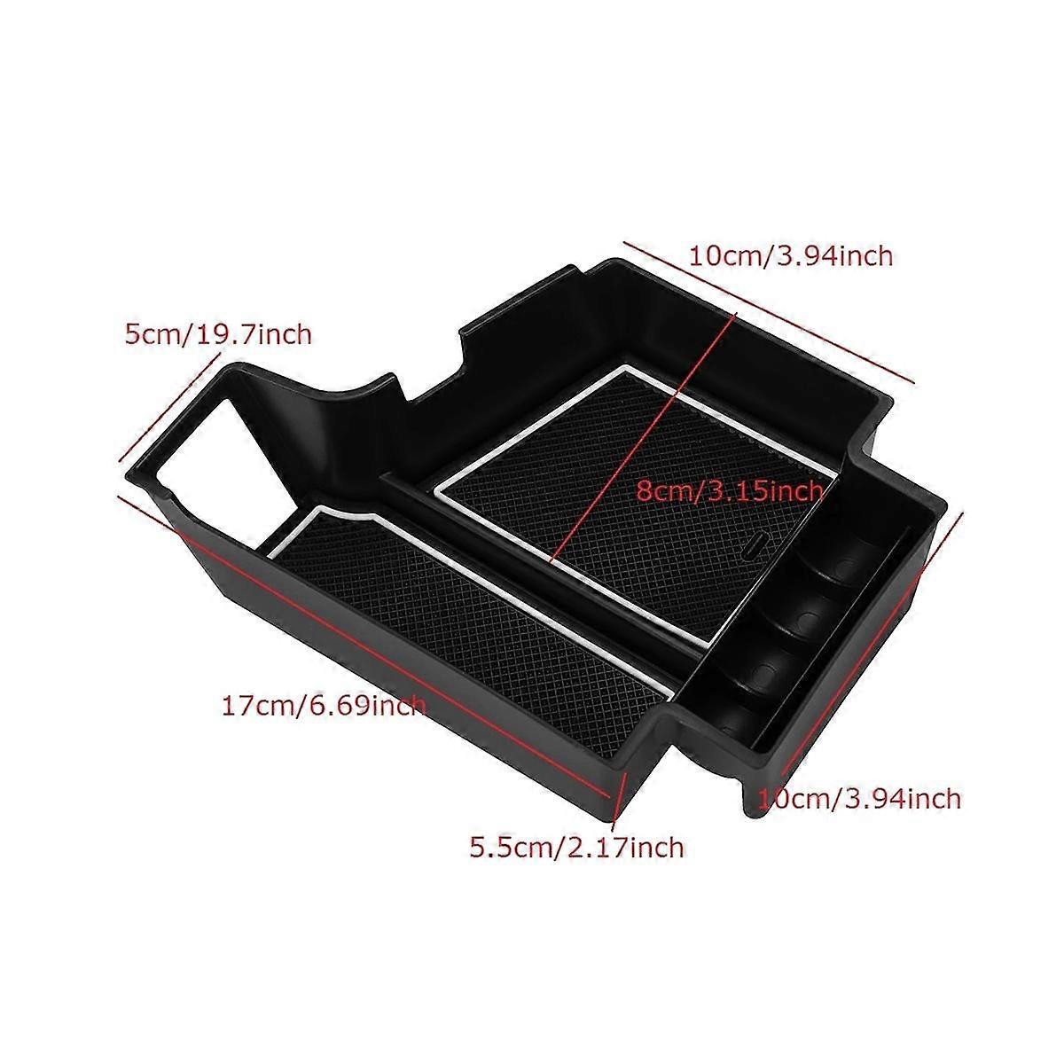 Car Insert Front Center Storage Box Armrest Box Storage Tidying Console ...