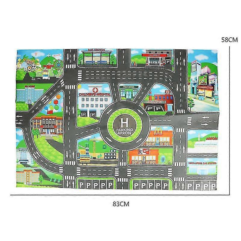 Road Mat Children Traffic Car Map Boy Girls Educational Toy Road Carpet ...