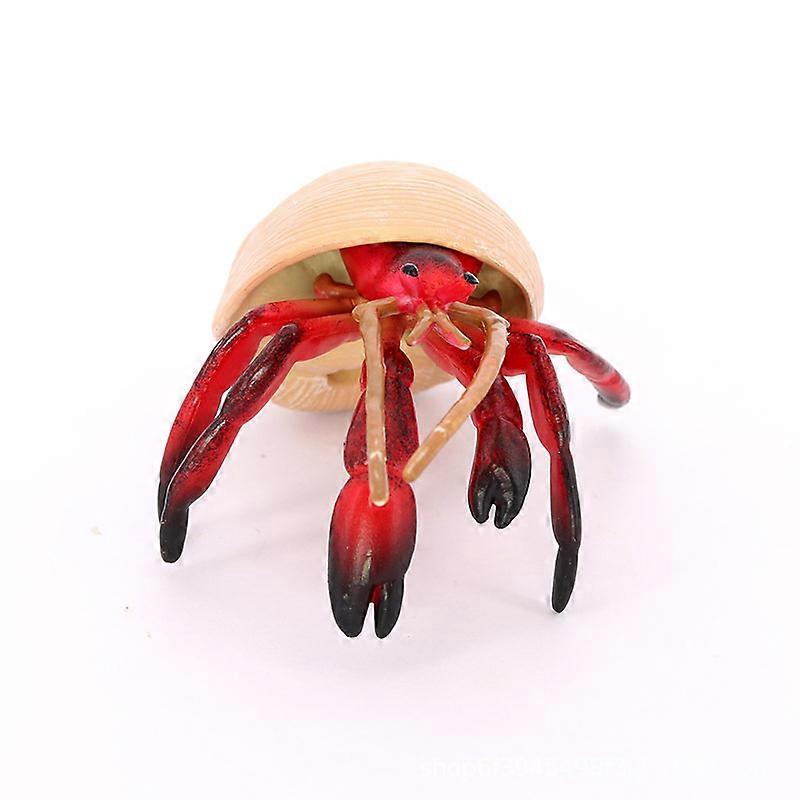 Simulated Sea Life Animals Hermit Crab Figurines Realistic Sea Creature ...