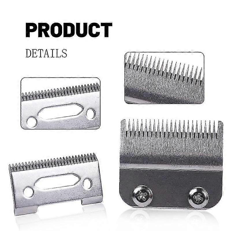 2 Sets Professional Adjustable Clippers Blades Carbon Steel Hair ...