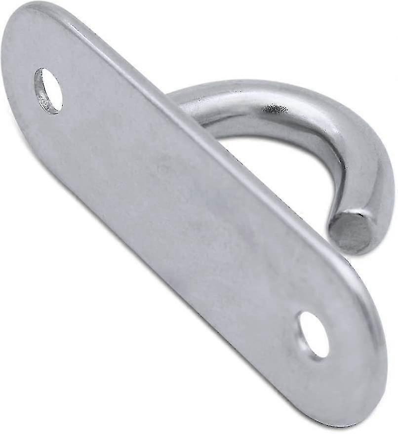 Stainless Steel 304 Ceiling Hooks M8 Heavy Duty Oval Open Hooks Pad Eye ...