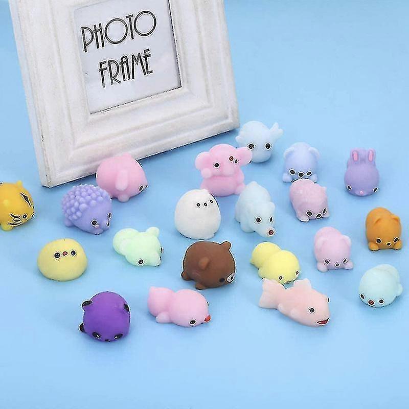 Antistress Squishy Toy, 24pcs Cute Animal Mochi Toy for Stress Relief ...