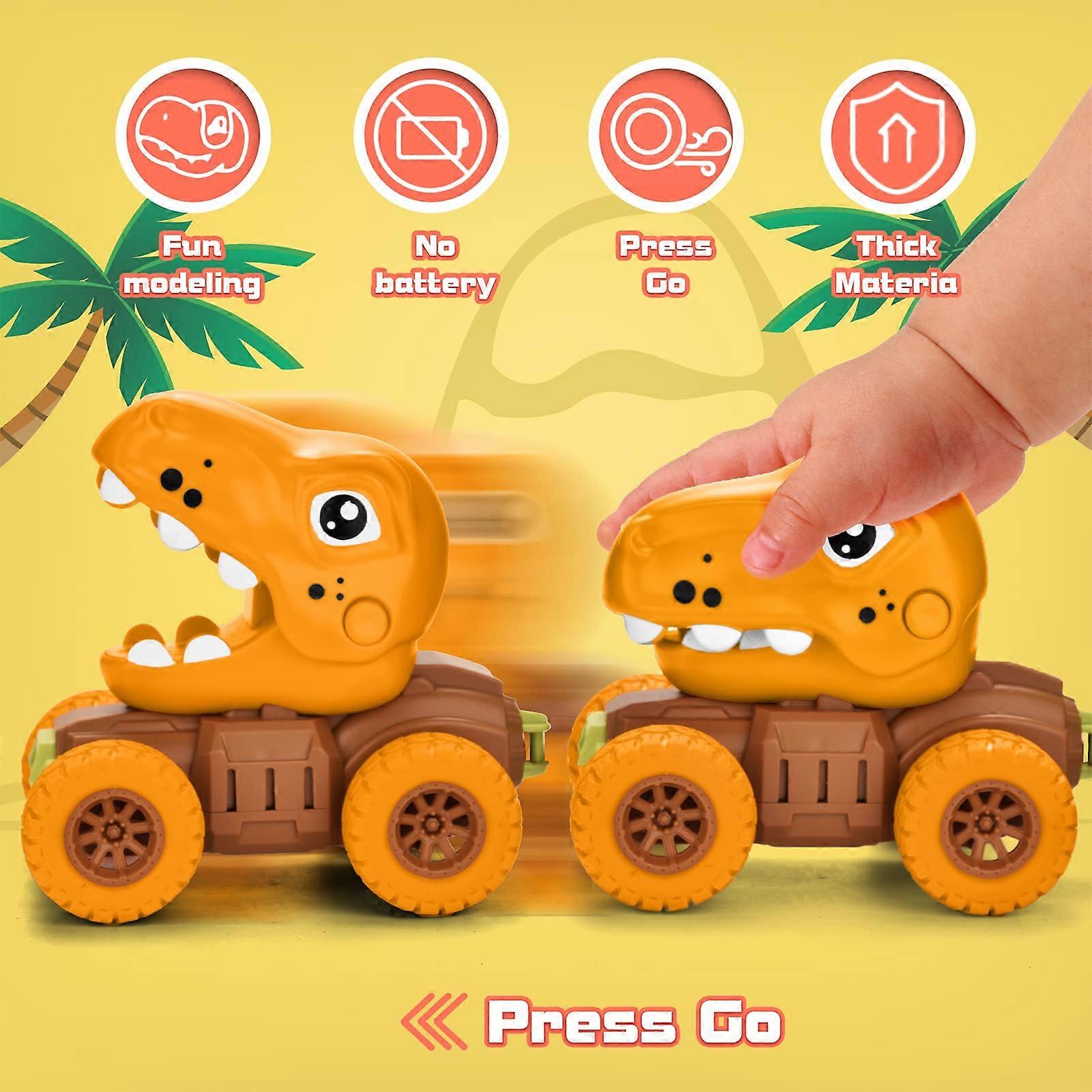 Dinosaurieleksaker för barn i åldrarna 2-5 år, T-Rex biltransportbil ...