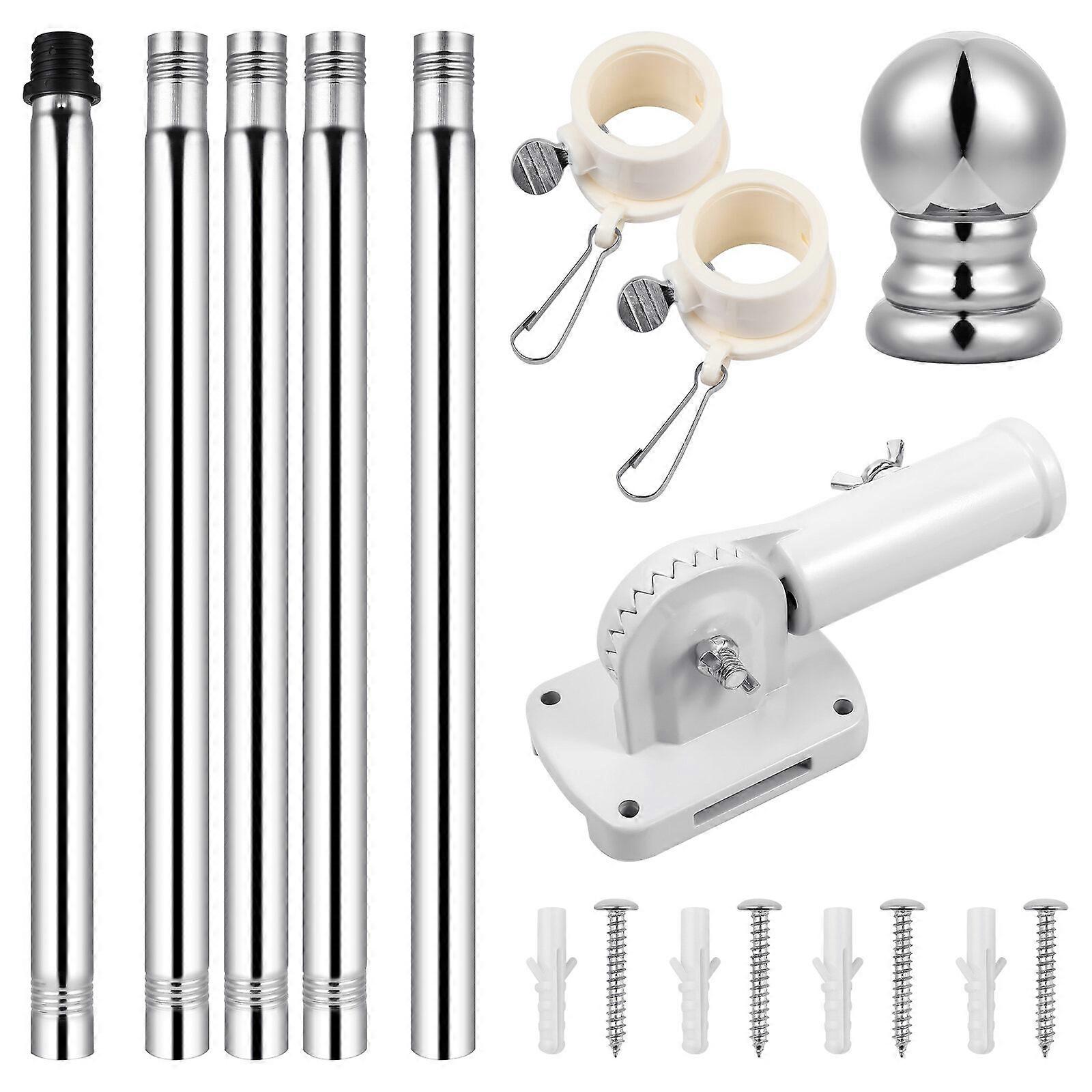 Adjustable Stand Flagpole Base Outdoor Flag Pole House Flag Rods Flag ...