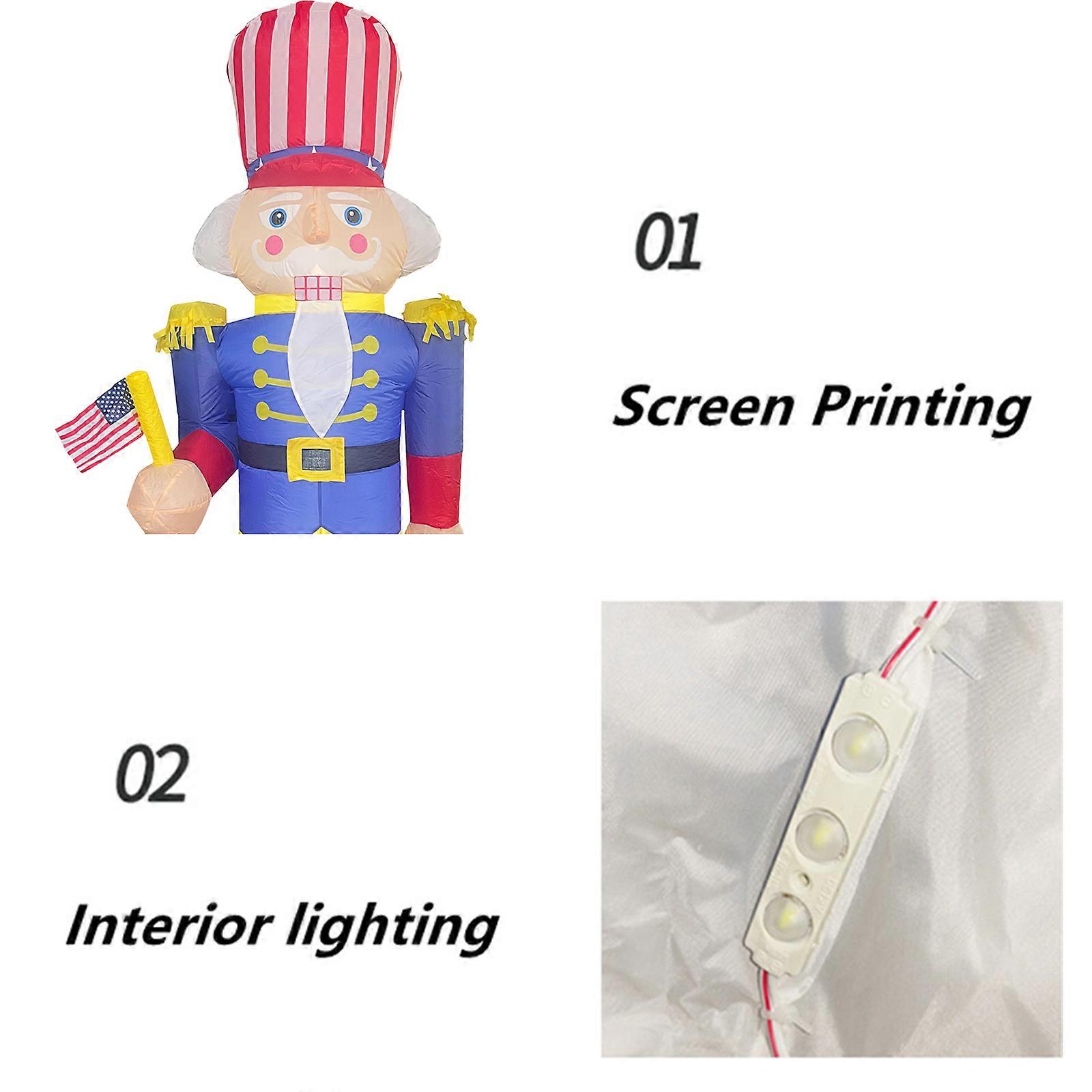 New Independence Day Decor Inflatable Outdoor Uncle Sam Easy To Use ...