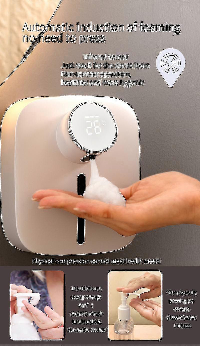 Luxury Wall Mounted Automatic Hand Sanitizer Dispenser Sensor Foaming ...