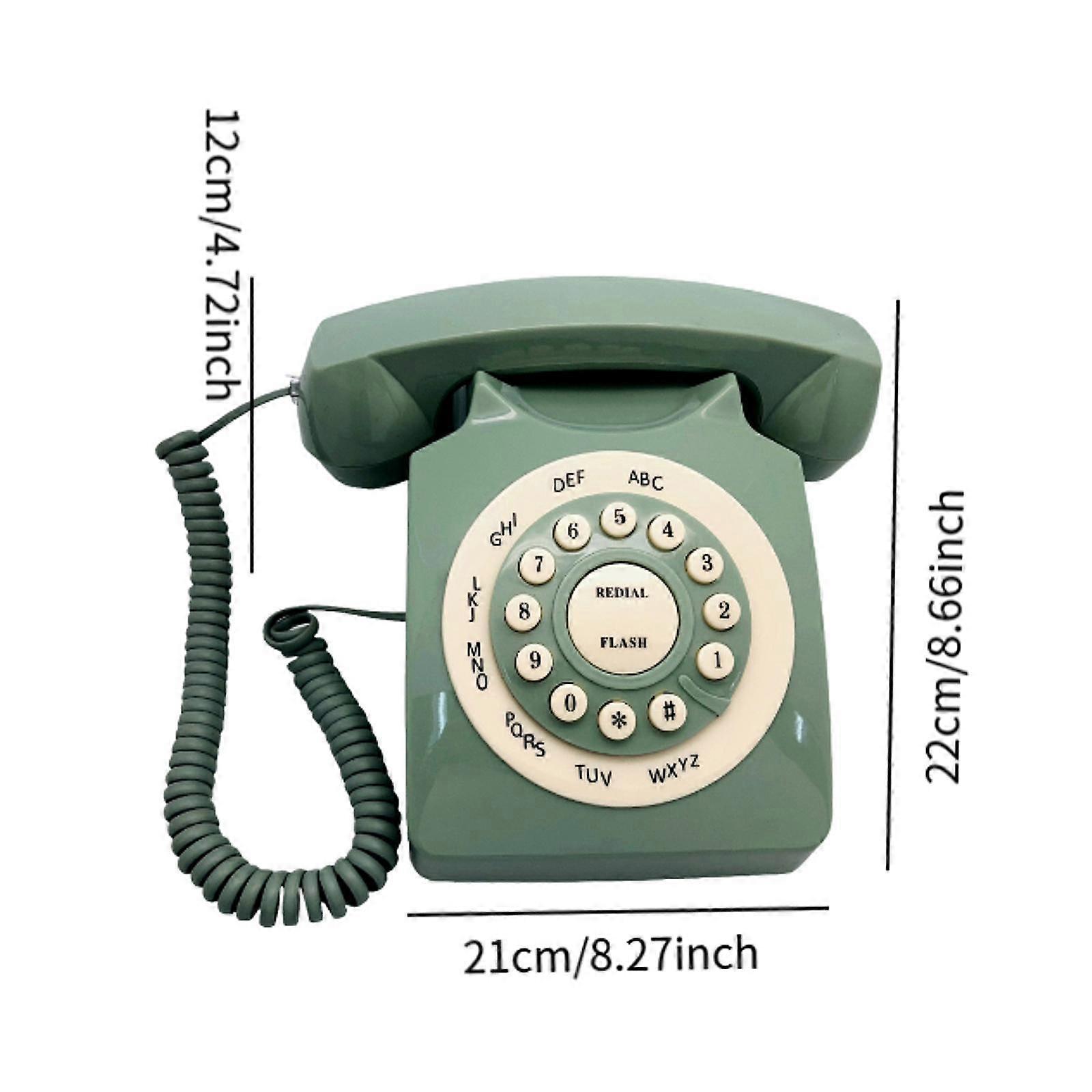Corded Landline Phone Push Button Landline Phone for Desk Indoor ...