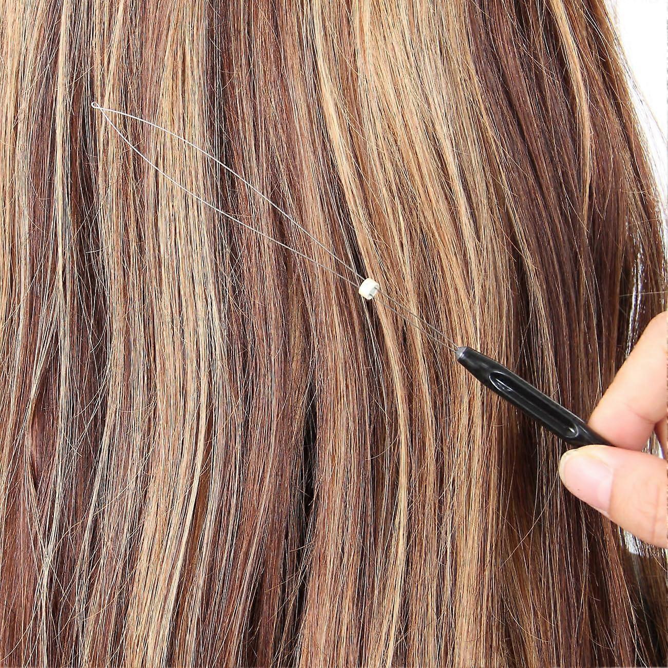 10 Pcs Hair Extension Loop Needle Kit, Essential Tool for Hair and ...