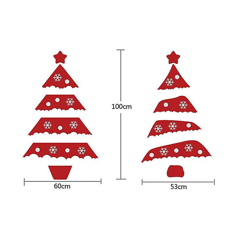 Led Lights Luminous Christmas Tree Ornaments,merry Christmas Non-woven ...