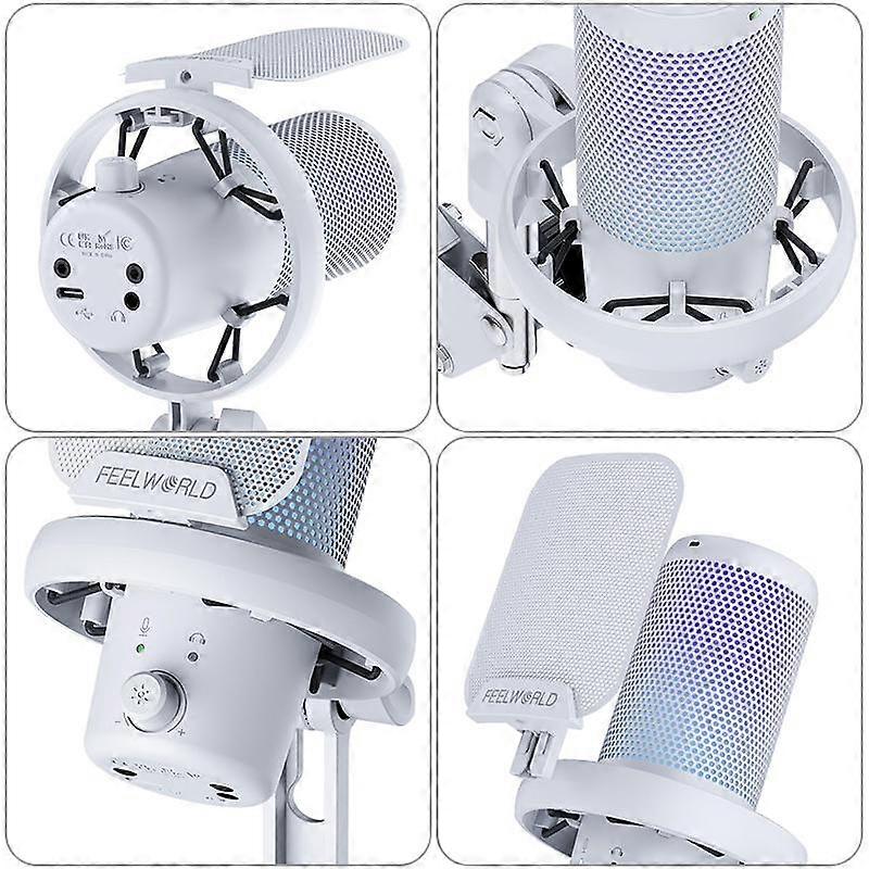 FEELWORLD VM1 USB Condenser Gaming Microphone for Streaming Noise ...