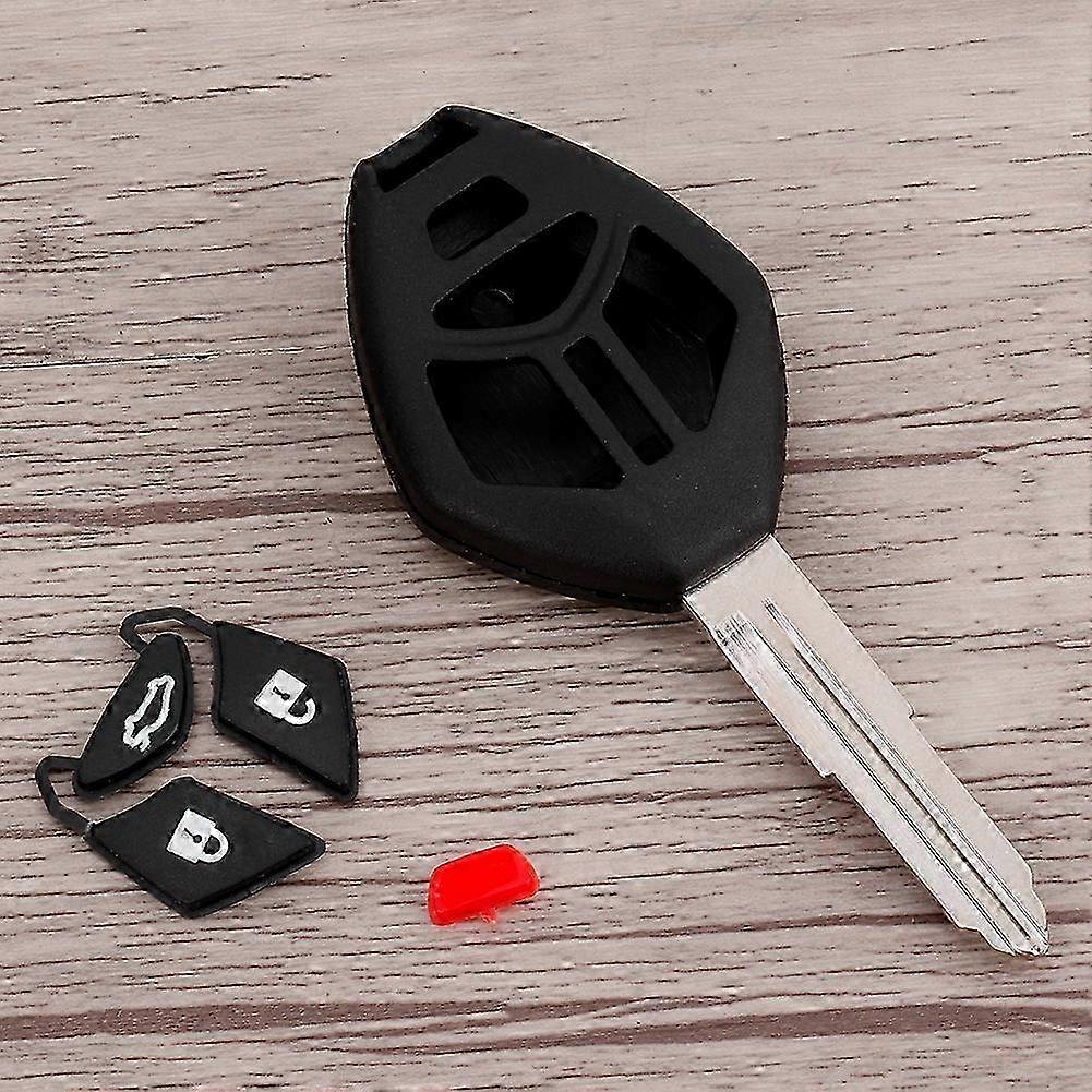 Durable Black Plastic Key Fob Cover with 3+1 Buttons for Mitsubishi ...