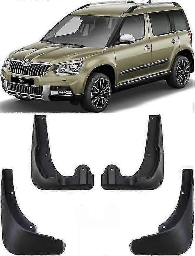 Genuine Full Set Molded Splash Guards Mud Flaps For 2014-2018 Skoda ...