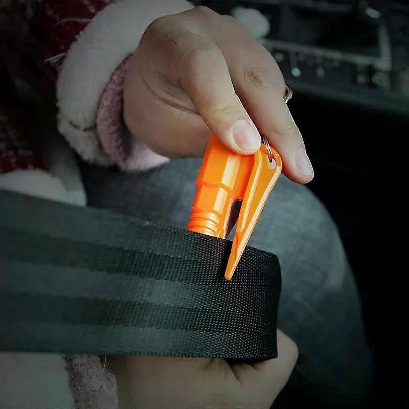 Mini Car Safety Hammer Emergency Rescue Kit Key Chain Knife Glass Breaker Seat Belt Cutter Life ...