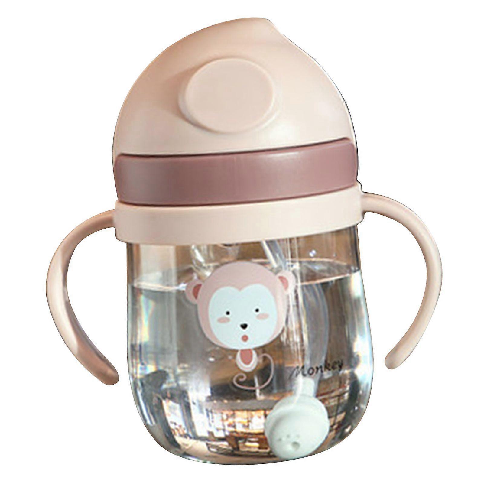 Baby Straw Drinking Cup with Handle No Leakage Safe Clear Scale Toddler ...