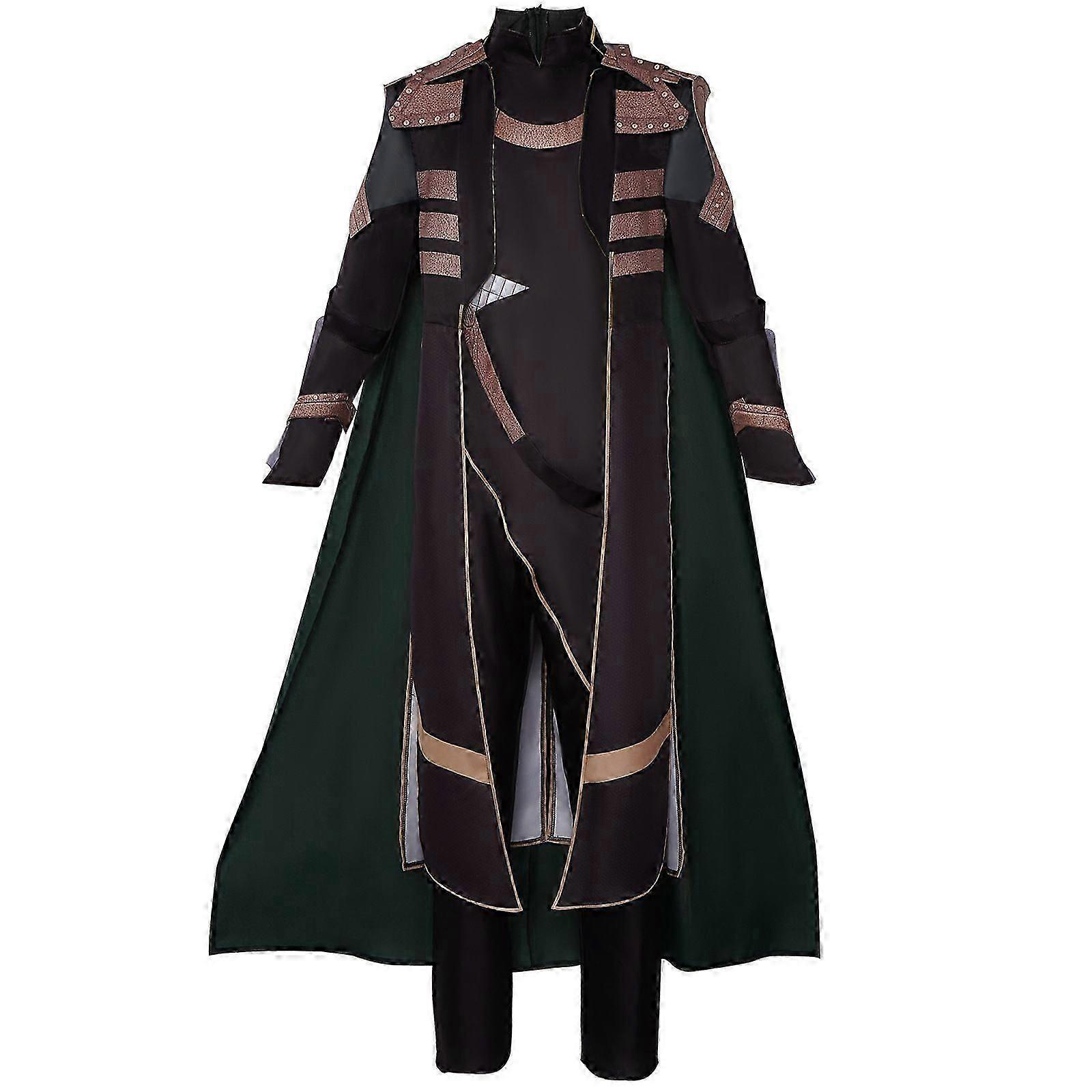 Norse Mythology Cosplay Loki Costume Set for Men's Halloween Disguise ...