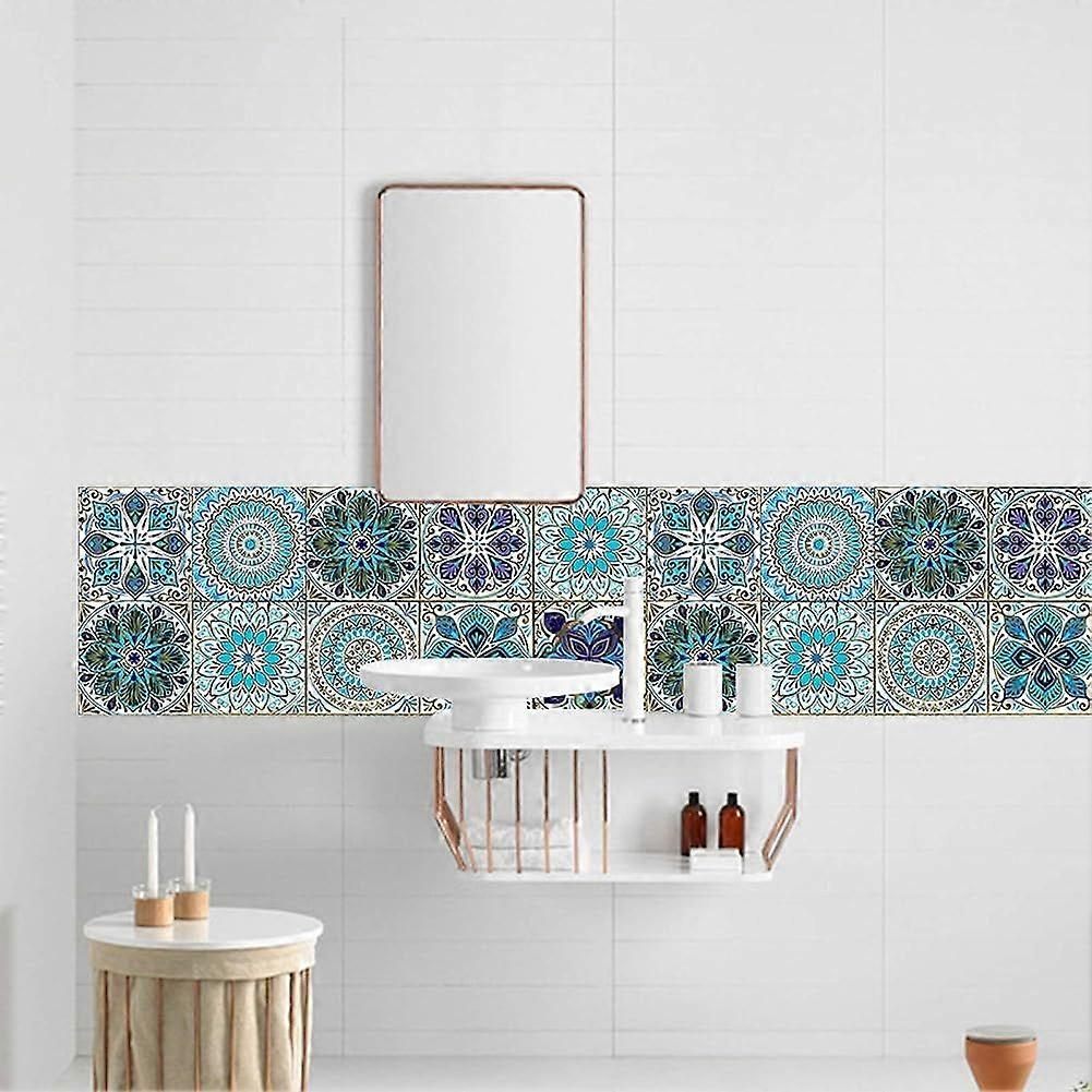 3D Mosaic Self-adhesive Tile Stickers, Oil-proof Waterproof Wall Decals ...
