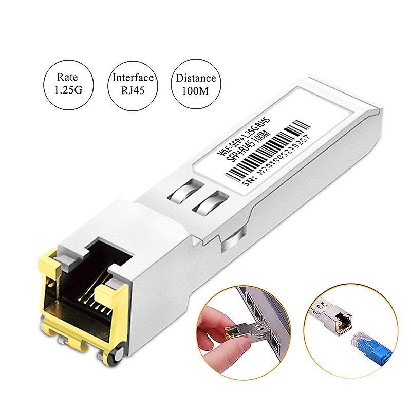 10/100/1000M sfp module rj45 switch connector (1.25g+rj45 100m) gigabit ...