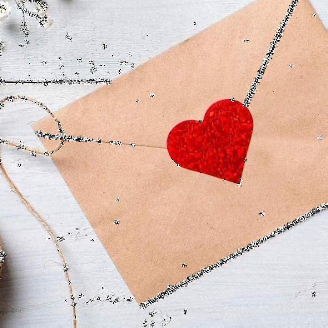 Valentine's Day Glitter Heart Stickers,red Heart Stickers Roll,heart ...