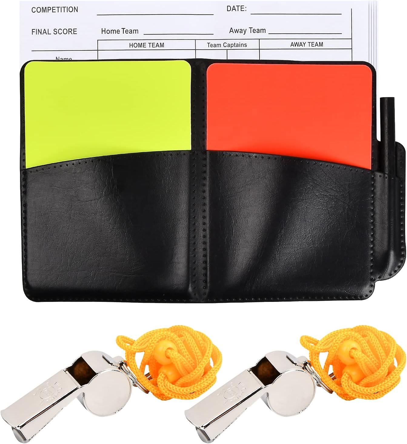 Referee Set - Football Referee Cards, Whistle, And Game Reports | Fruugo UK
