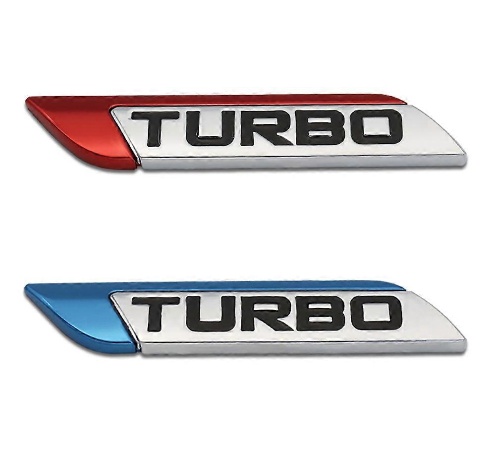 3D Metal TURBO Turbocharged Car Sticker Logo Emblem Badge Car Styling ...