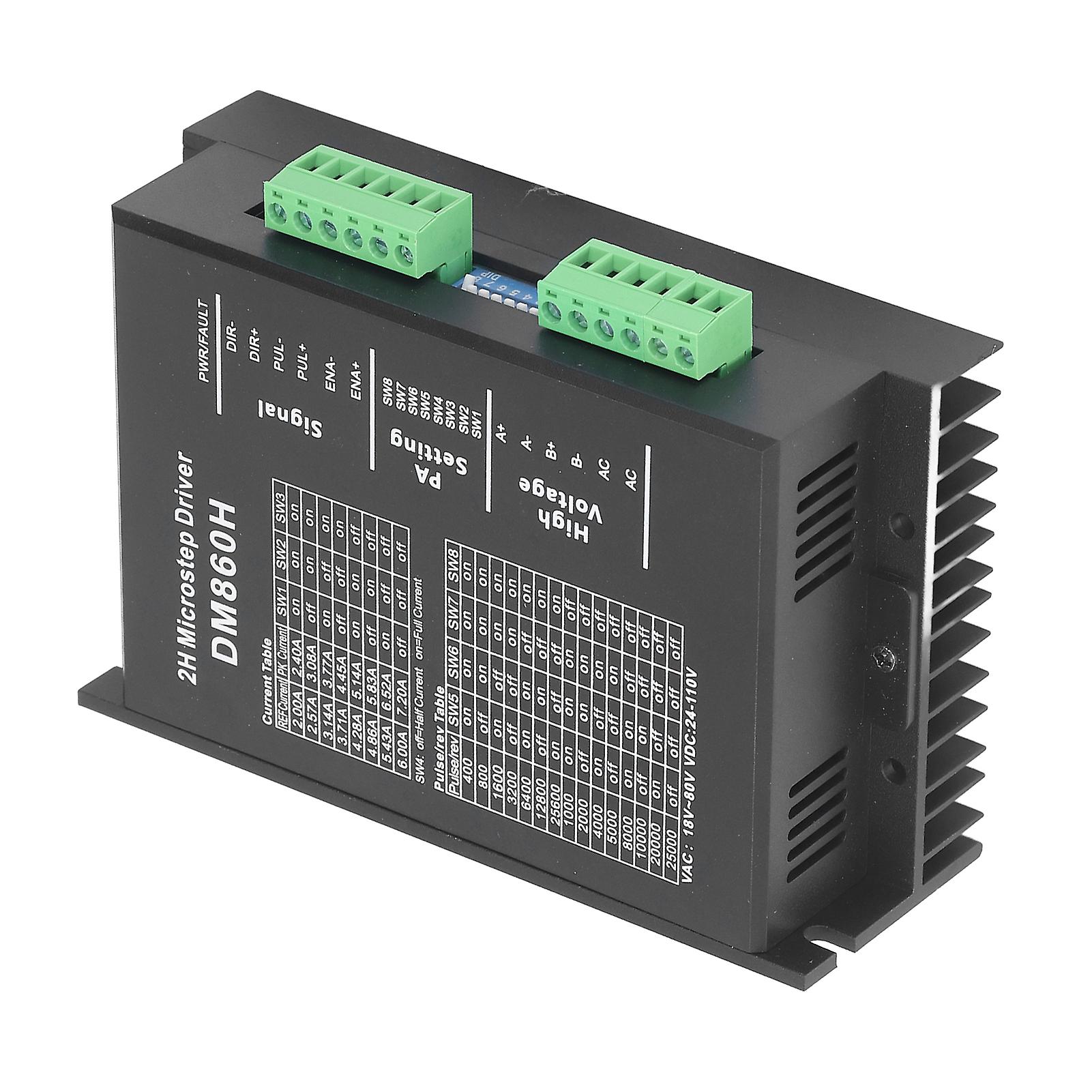 DM860H 2 Phase Adjustable Step Motor Driver PWM Controller with Shell ...
