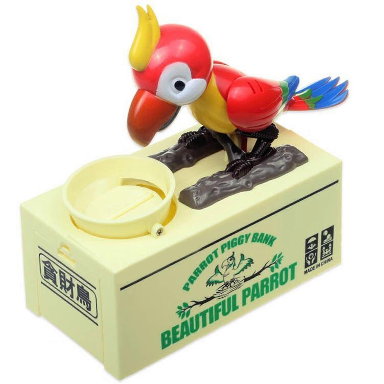 Electric Parrot Piggy Bank Multifunctional Cartoon Animals Coin Bank ...