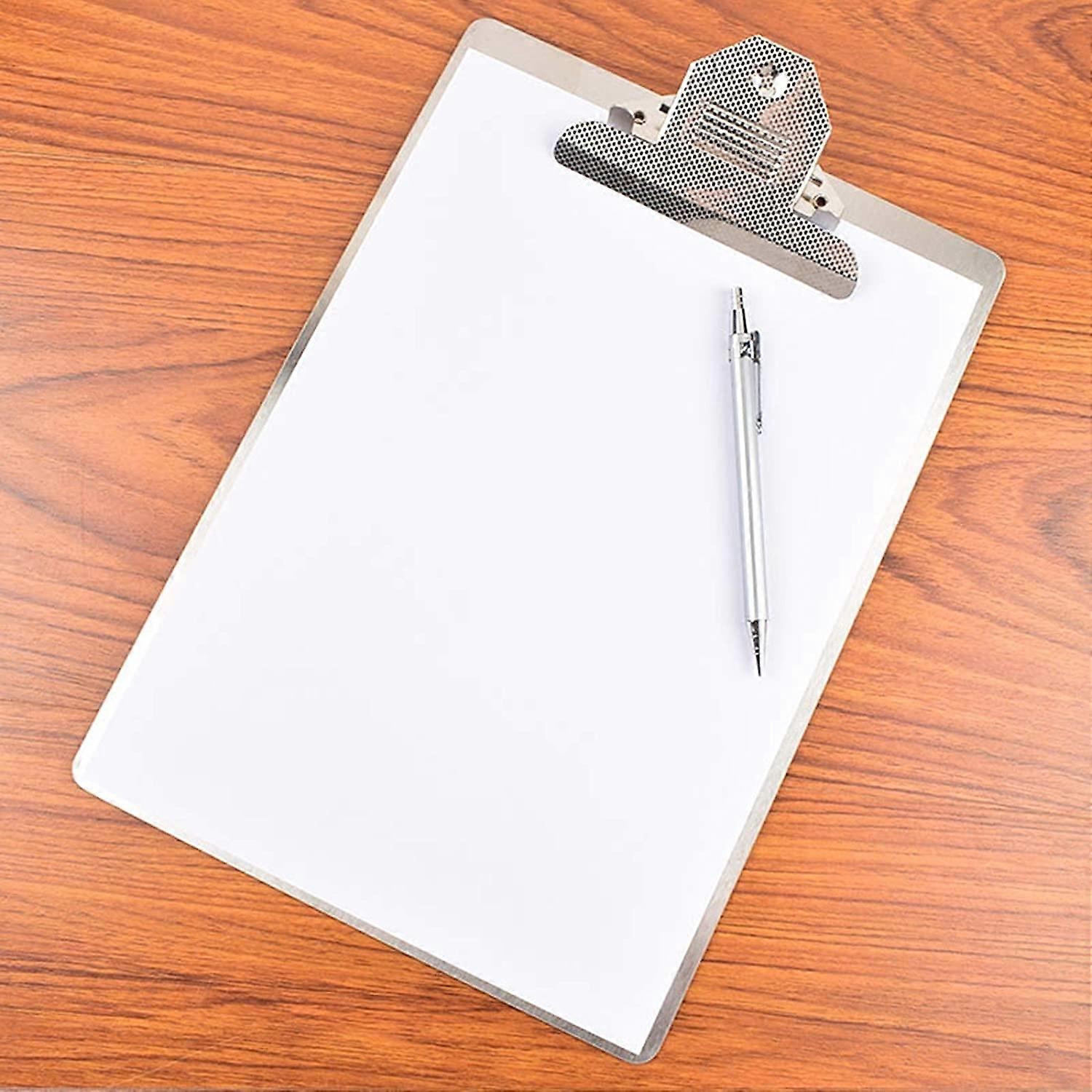 File Folder Metal Clipboard A4 Stainless Steel Clip Board Organizer ...