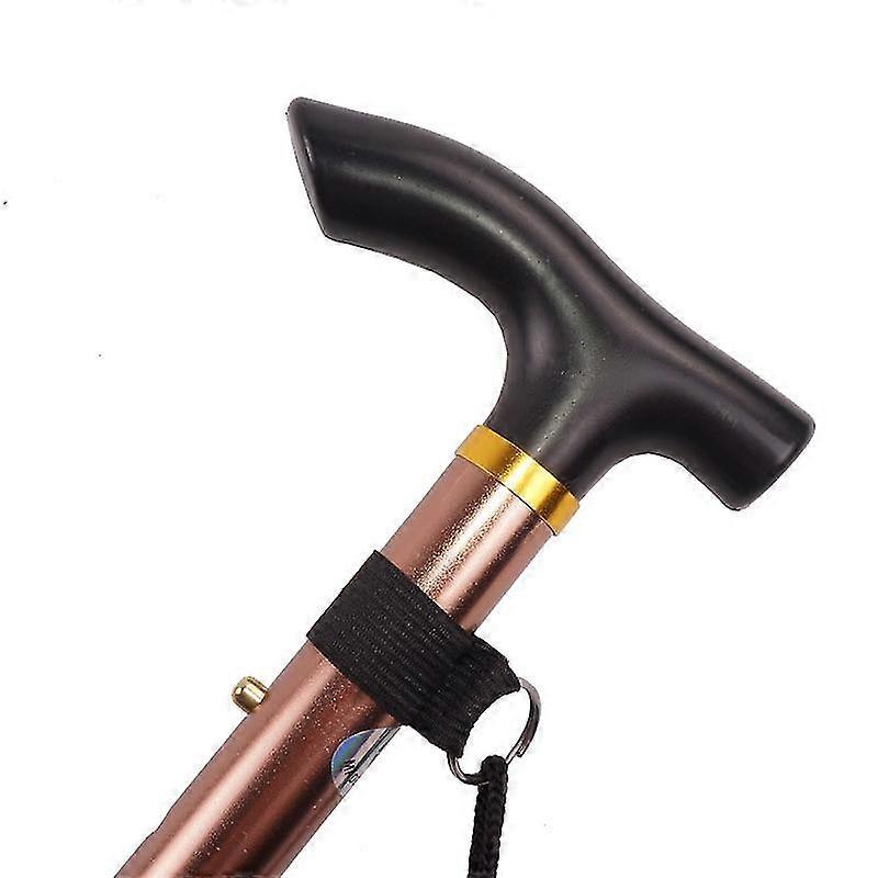 Adjustable Folding Walking Stick Non-slip Base Hiking Trekking Poles ...