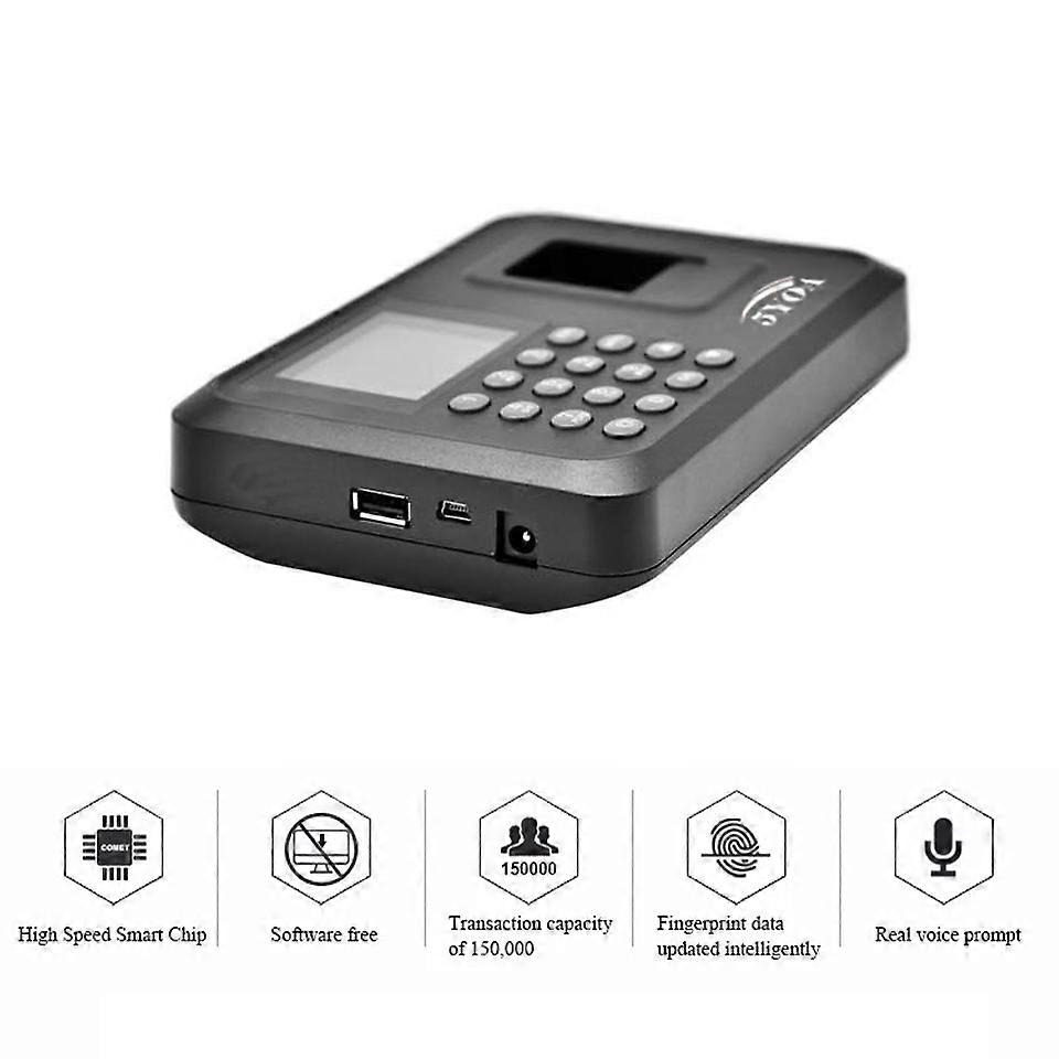 JWL-Biometric Fingerprint Attendance Punch USB Time Clock Office System ...