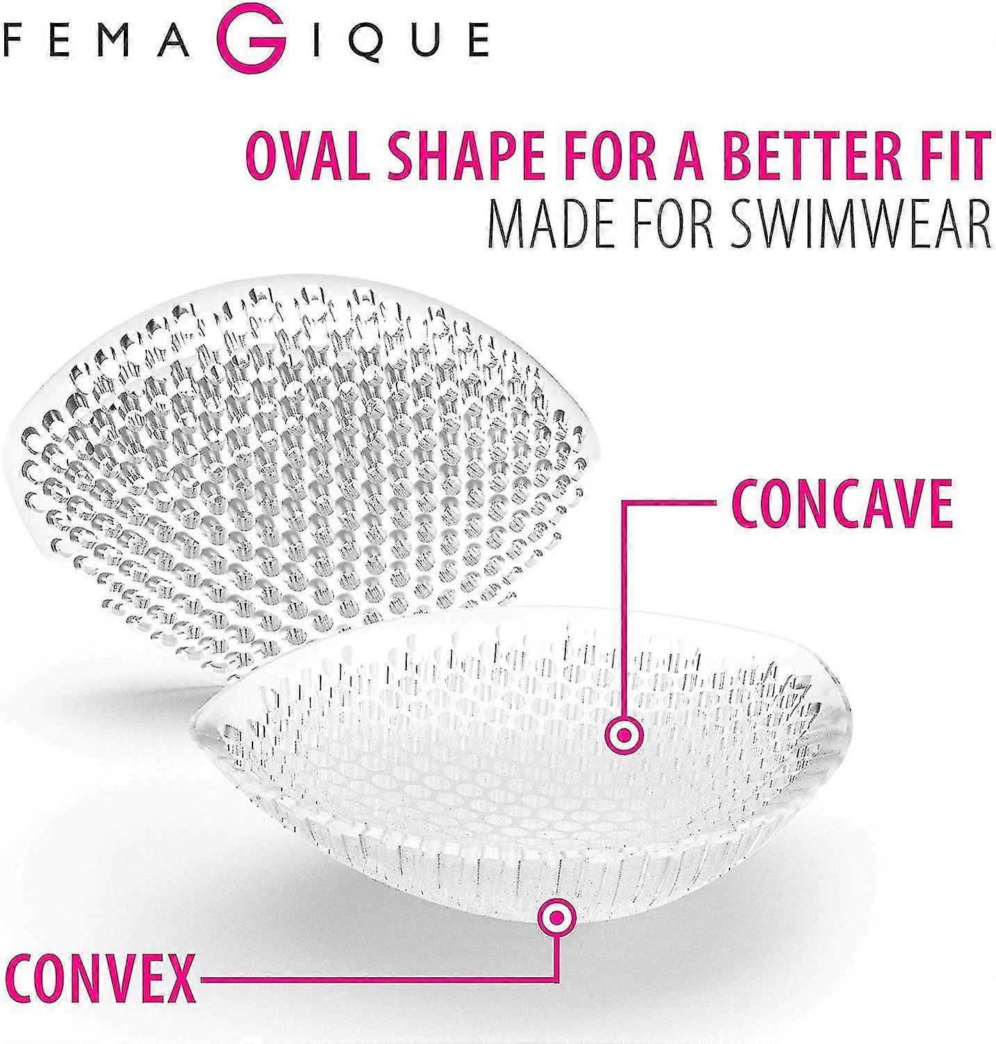 Silicone Bra Pads Inserts Cups - Waterproof Perforated Breast Padding ...