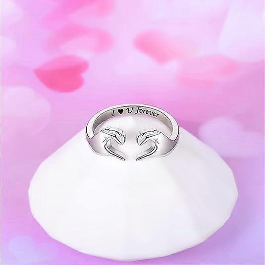Hug Rings for Women Sterling Silver Adjustable Love Ring Always with ...