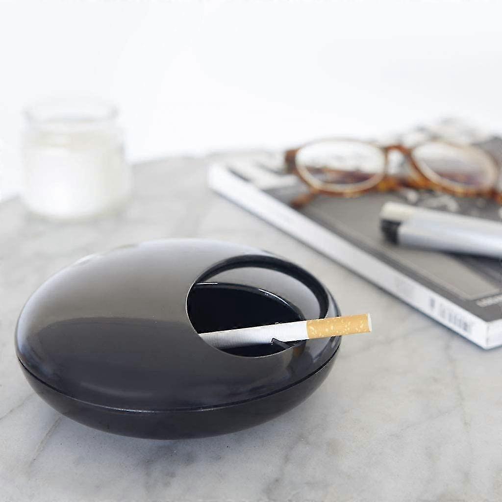 Pebble Ashtray With Lid(black) | Fruugo UK