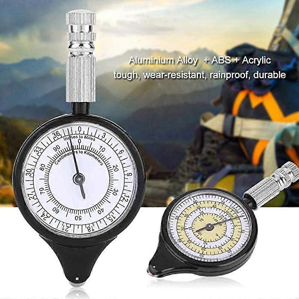 2 Pcs Map Rangefinder Odometer Multifunction Compass Curvimeter Device ...