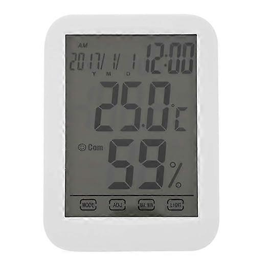Digital Thermometer - Touch Large Screen Clock Temperature and Humidity ...