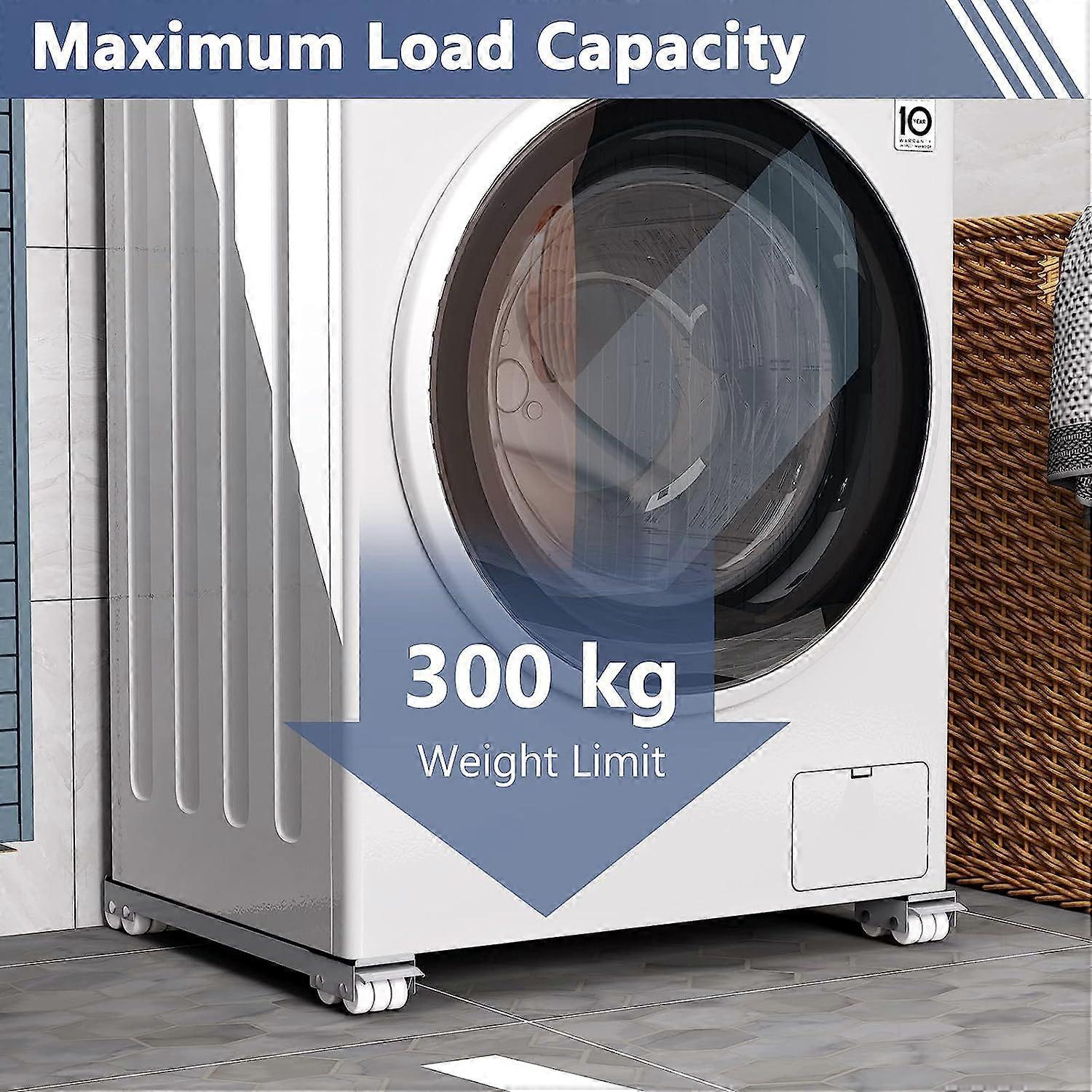 Washing machine base with brake, adjustable mobile base for washing ...