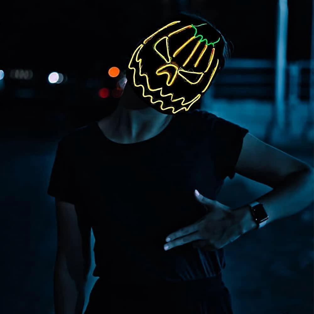 Halloween Mask Pumpkin Skeleton Ghost Glow in the Dark - Halloween ...