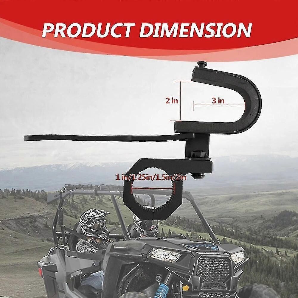 4PCS UTV Roof Gun Holder Rack Mount Bow &Utility Rack for 1-2 Round ...