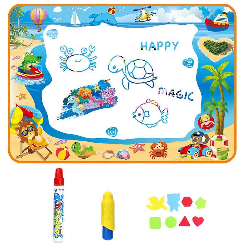 Writing Magic Doodle Mat Drawing Water Pen Painting Board Kid Boy Girl ...