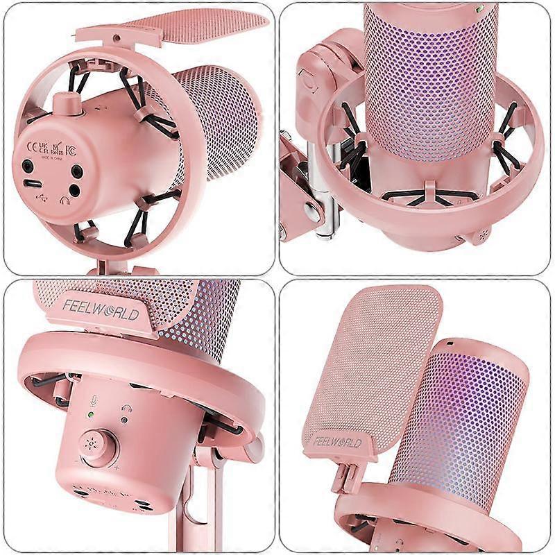 FEELWORLD VM1 USB Condenser Gaming Microphone for Streaming Noise ...