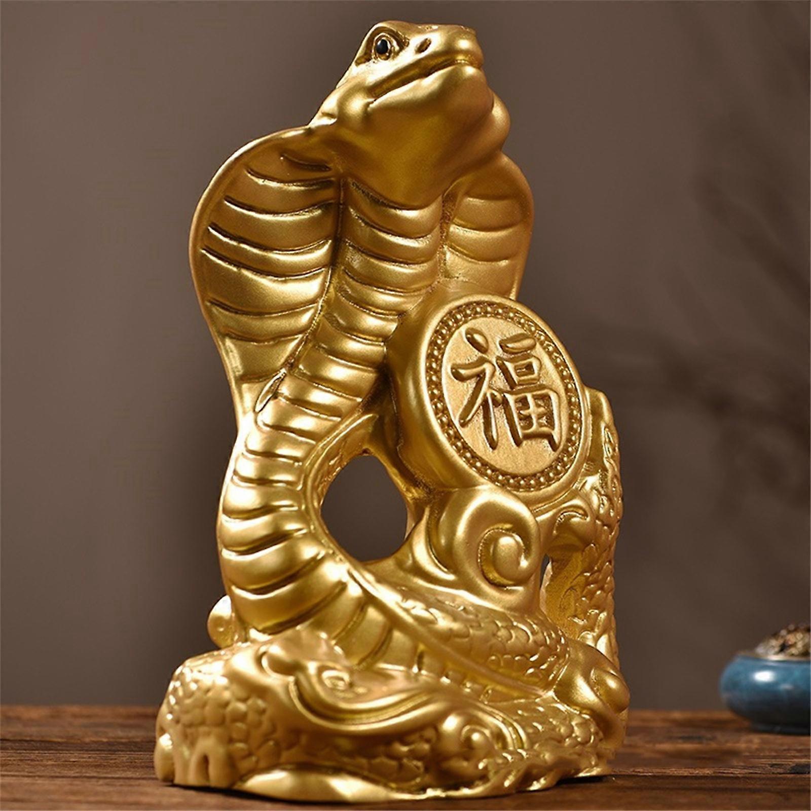 2025 Snake New Years Figurines Statue Handcraft Wooden Snake Decoration ...