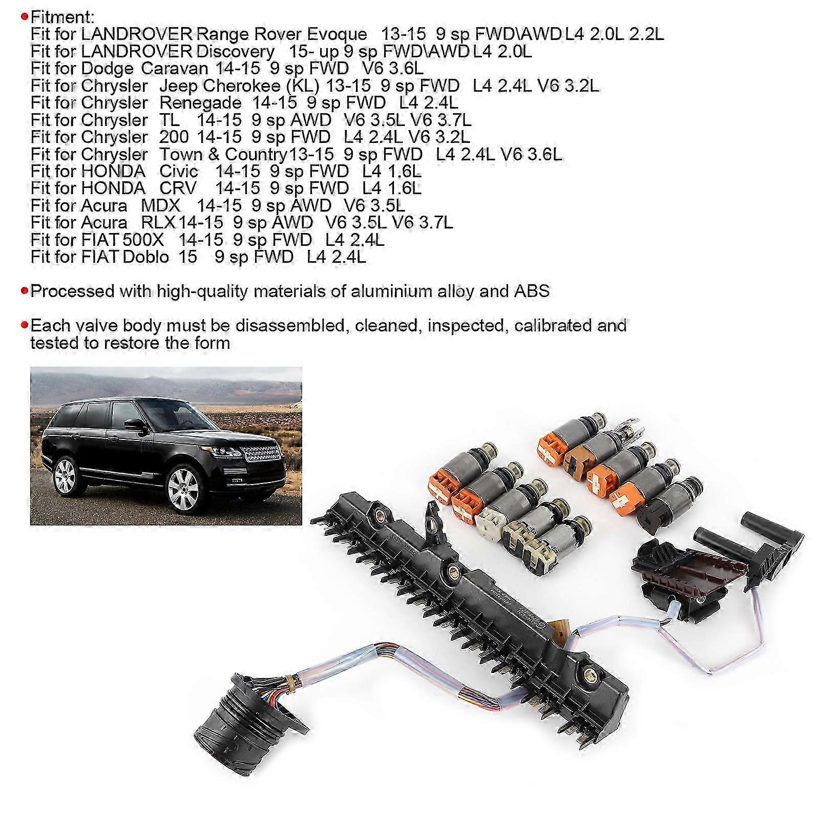 9-Speed Transmission Valve Solenoid with Harness Kit 9HP48 for Land ...