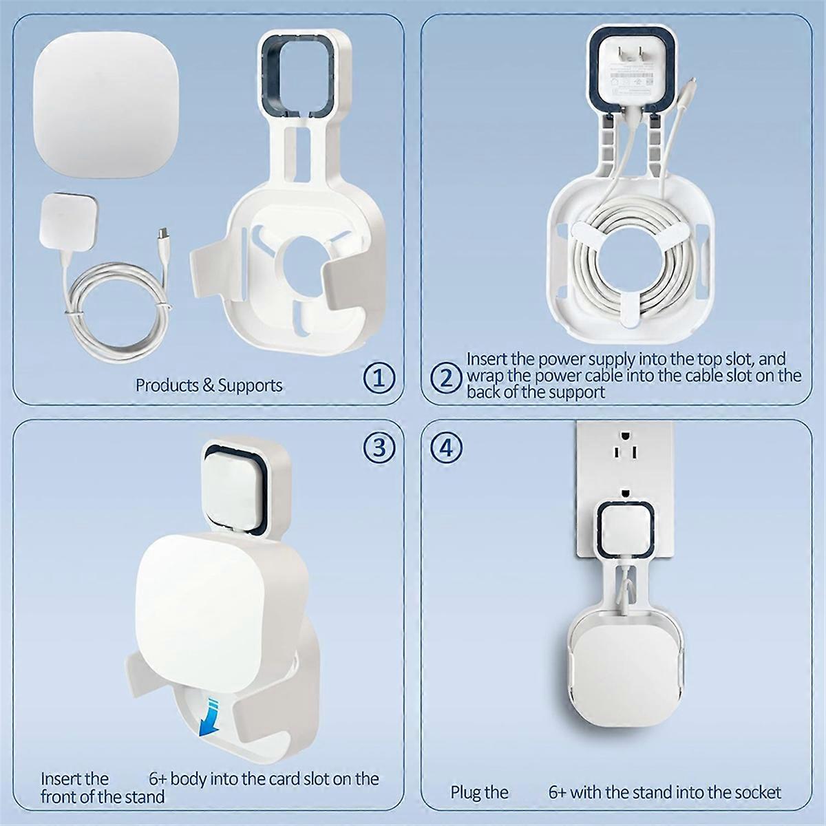 Wall Mount Bracket for Eero 6+ Dual-Band Mesh Wi-Fi 6+ Router, Sturdy ...