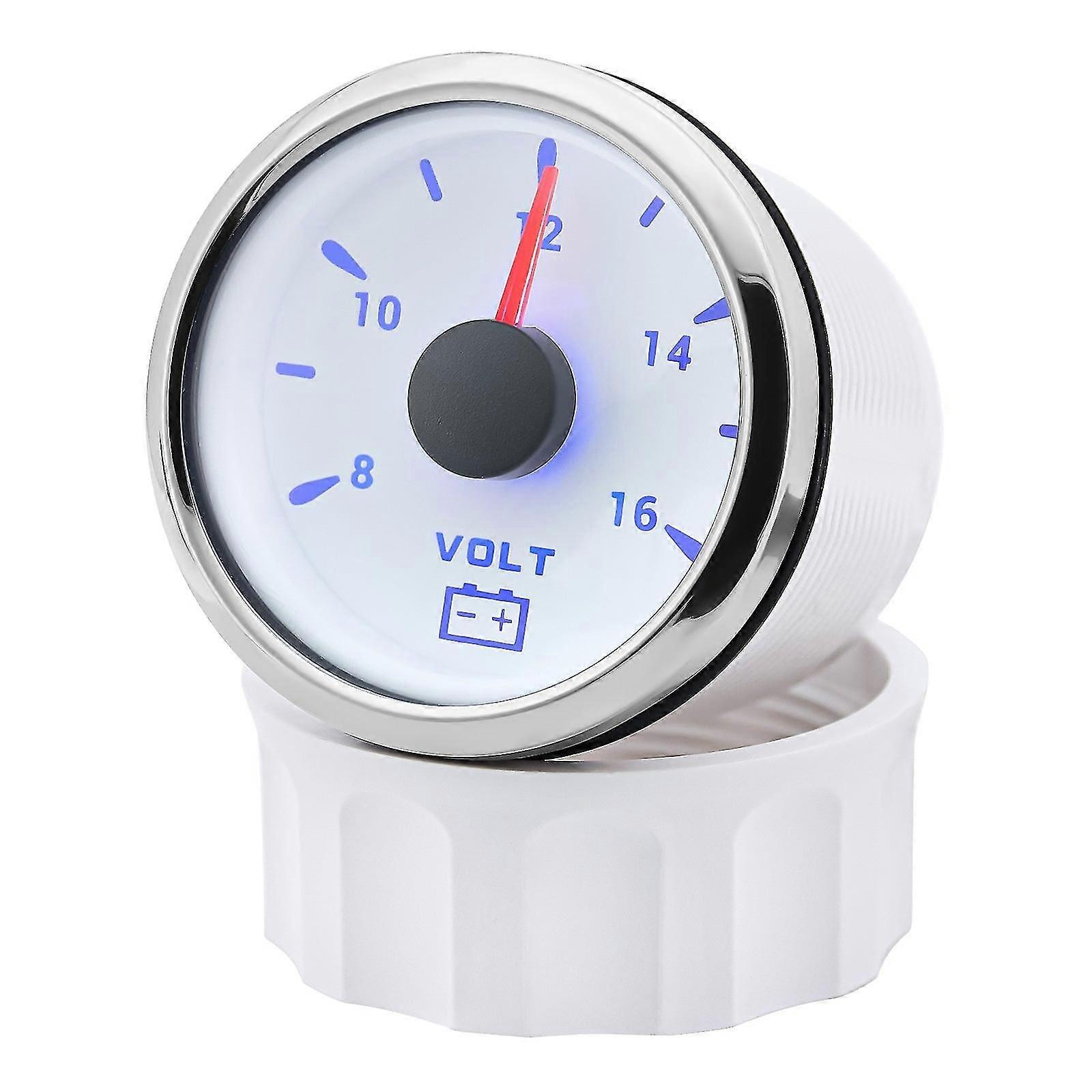 Auto Gauge 2" 52mm Voltmeter For Marine Boat Car 8-16v Volts With 7 Color Backlight Ip67 ...