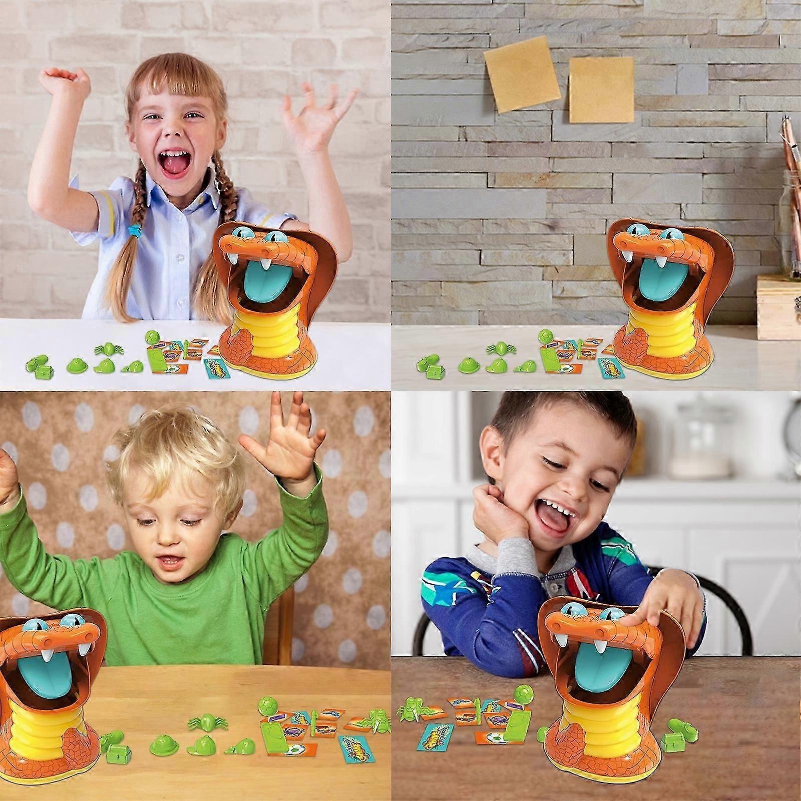 Cartoon Electric Rattlesnake Toys Decompression Snake Head Pop-up Games ...