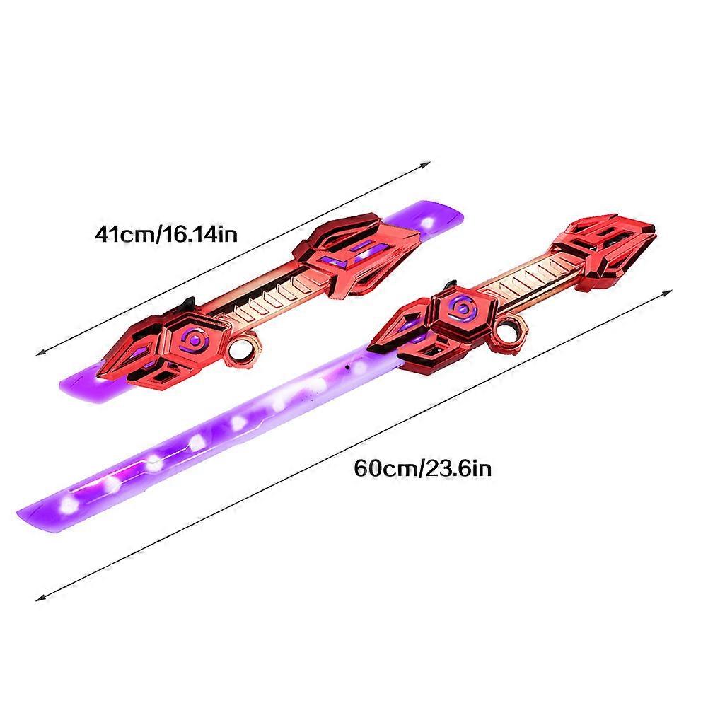 Double-Bladed Lightsaber Finger Spin Saber Sword with 6 RGB Colors & 30 ...