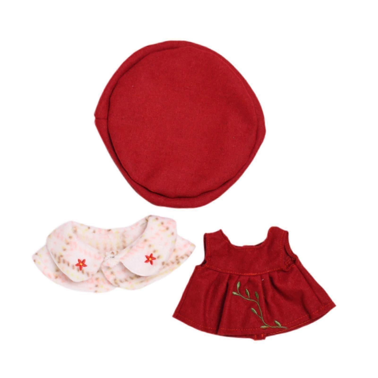 Plush Doll Clothes Doll Dress Shawl and Hat Plush Toy Accessories ...